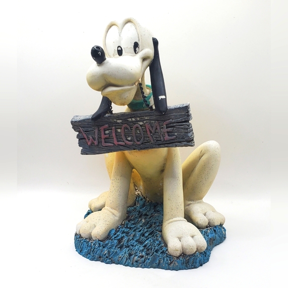 Disney | Accents | As Is Rare Disney 95 Pluto Garden Statue Yard Decor ...